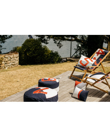 Cruise Bean Bag 72 Navy recycle 727 Sailbags