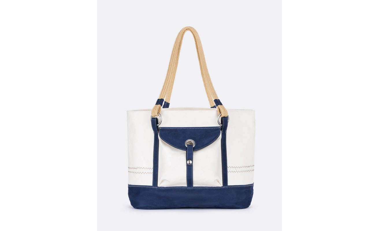 Charlie Handbag · Les Grands Classiques Navy recyclé | 727 Sailbags USA
